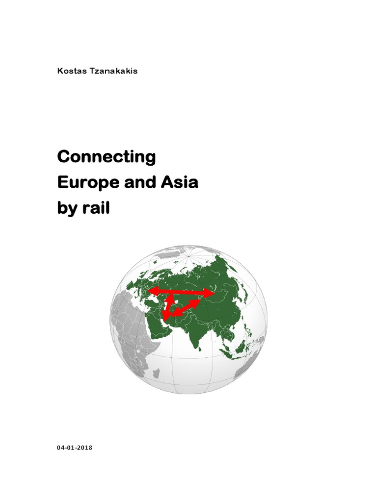 2019 01 29 RAILHOW Connecting Europe Asia V1 1 PDF | PDF | Gulf Cooperation Council | Trade