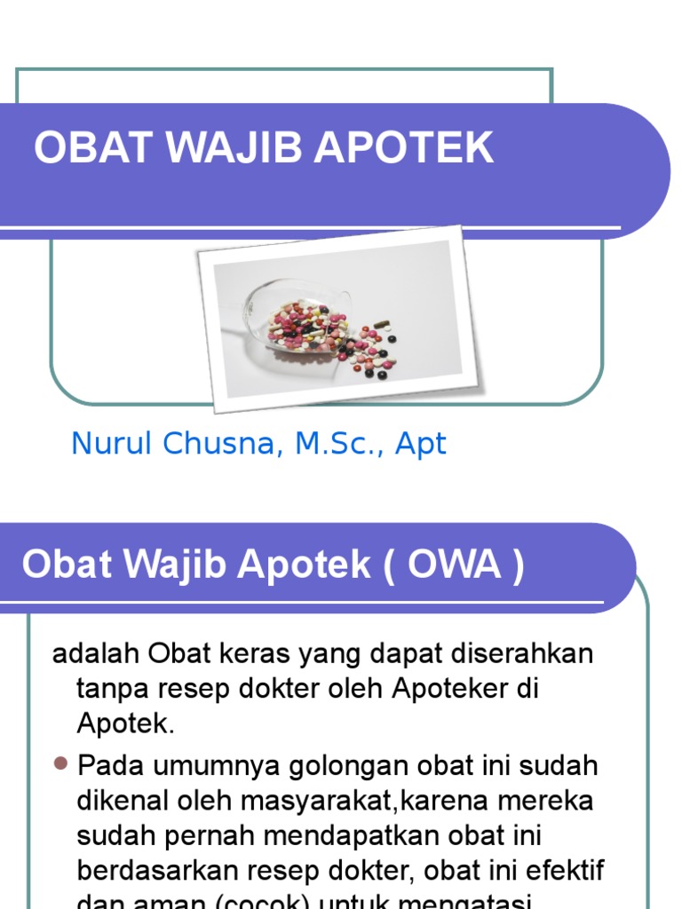 Panduan Obat Wajib Apotek | PDF