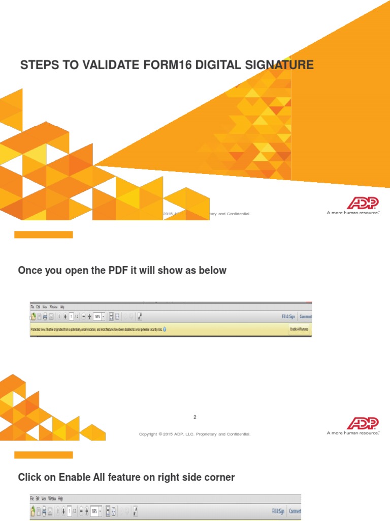Steps For Validation of Digital Signature | PDF