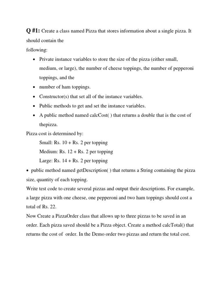 Assignment 3 Pdf Method Computer Programming Constructor Object Oriented Programming