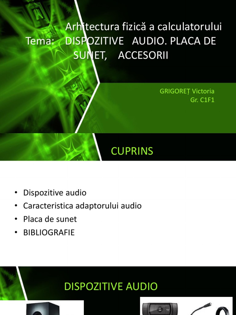 Dispozitive Audio | PDF