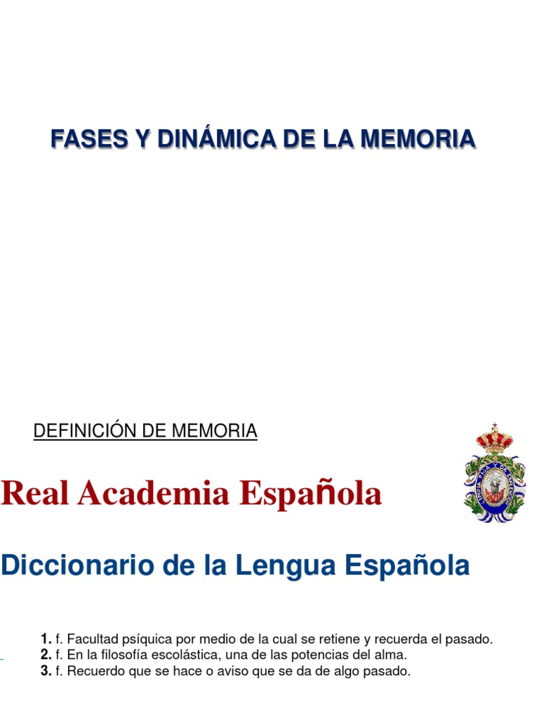 Fases De La Memoria Pdf Memoria Biología