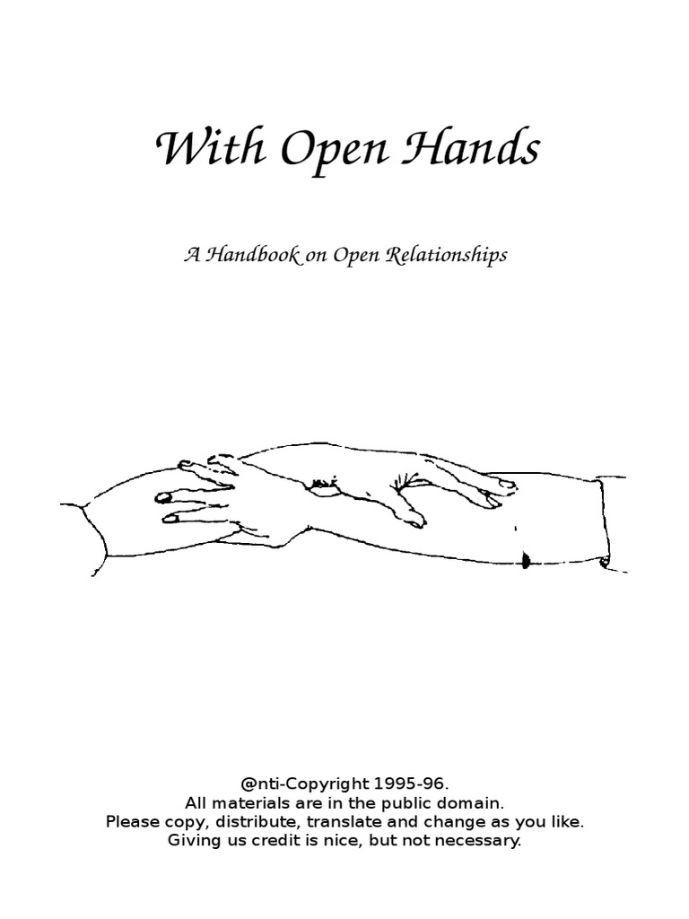 With Open Hands | PDF | Human Sexual Activity | Jealousy