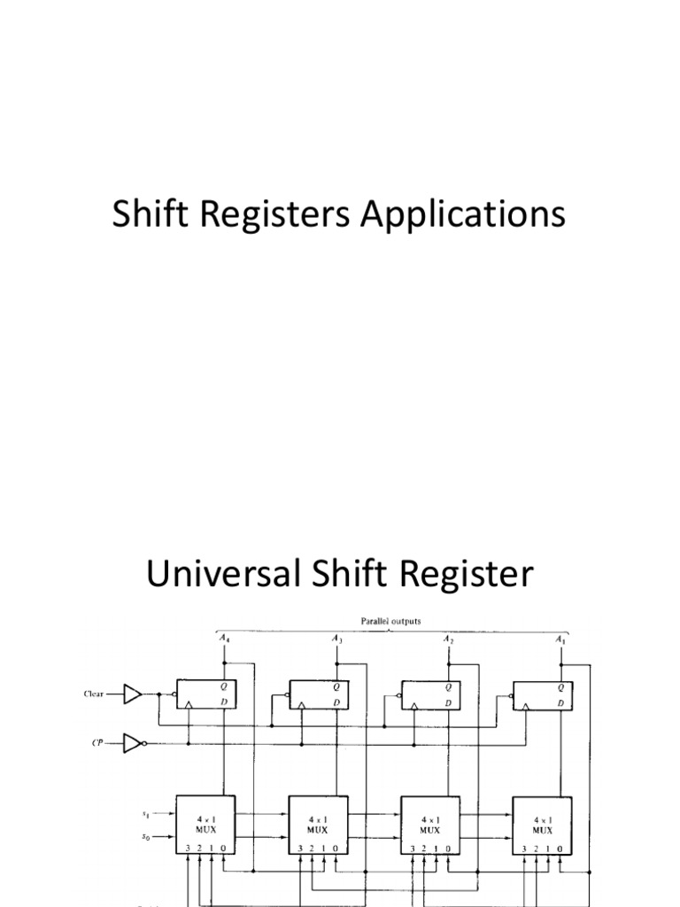Shift Registers Applications | PDF