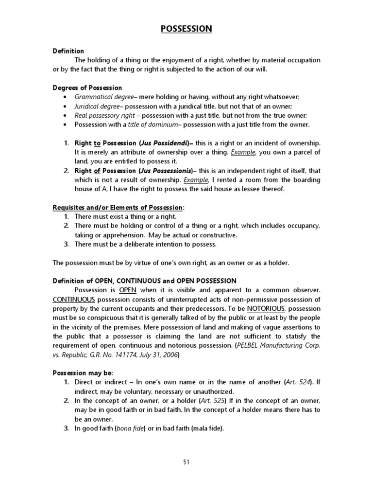 Understanding Possession in Property Law | PDF | Lease | Easement