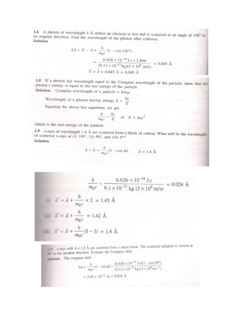 Compton Effect | PDF