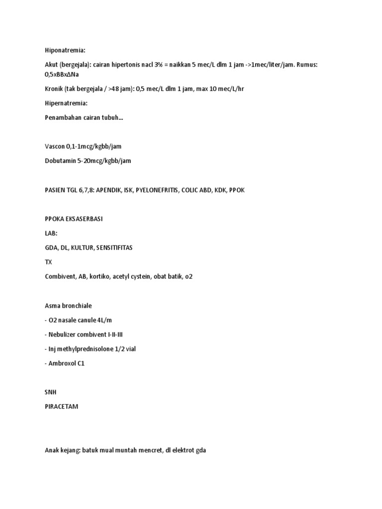 Catatan UGD Puls Plus | PDF