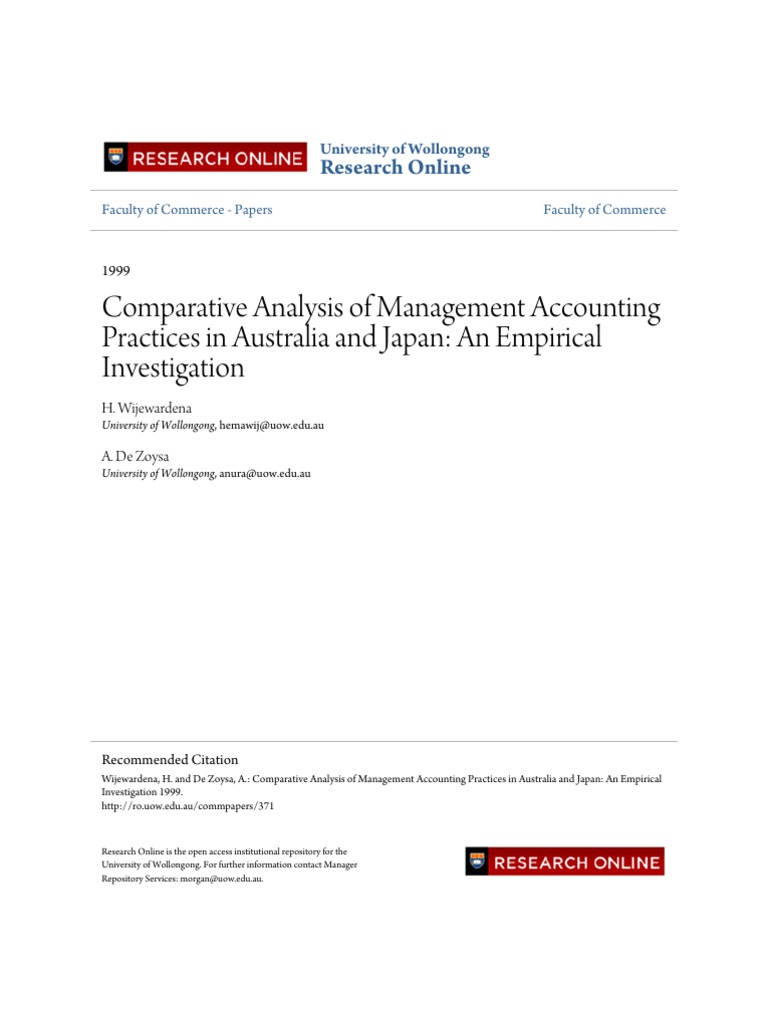 Management Accounting Tools | PDF | Inventory | Cost Accounting