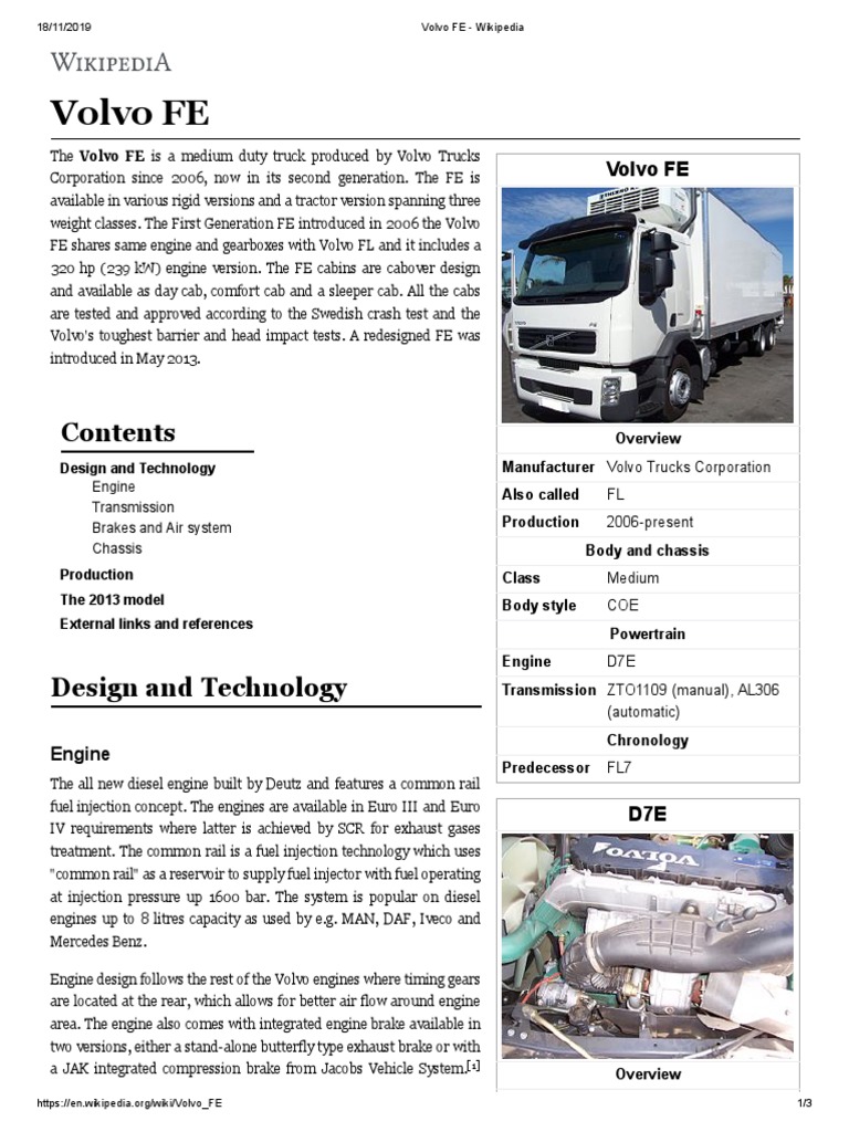 Volvo Le Pdf Vehicles Automotive Industry