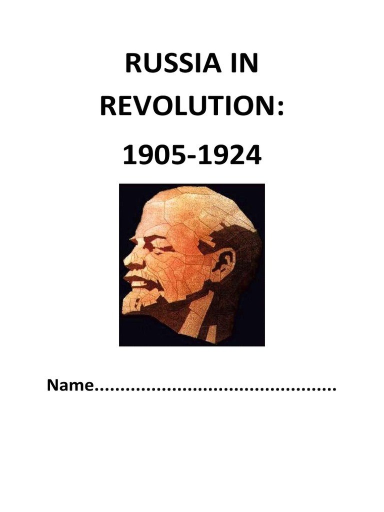 Russia's 1905-1924 Revolution Overview | PDF | Vladimir Lenin ...