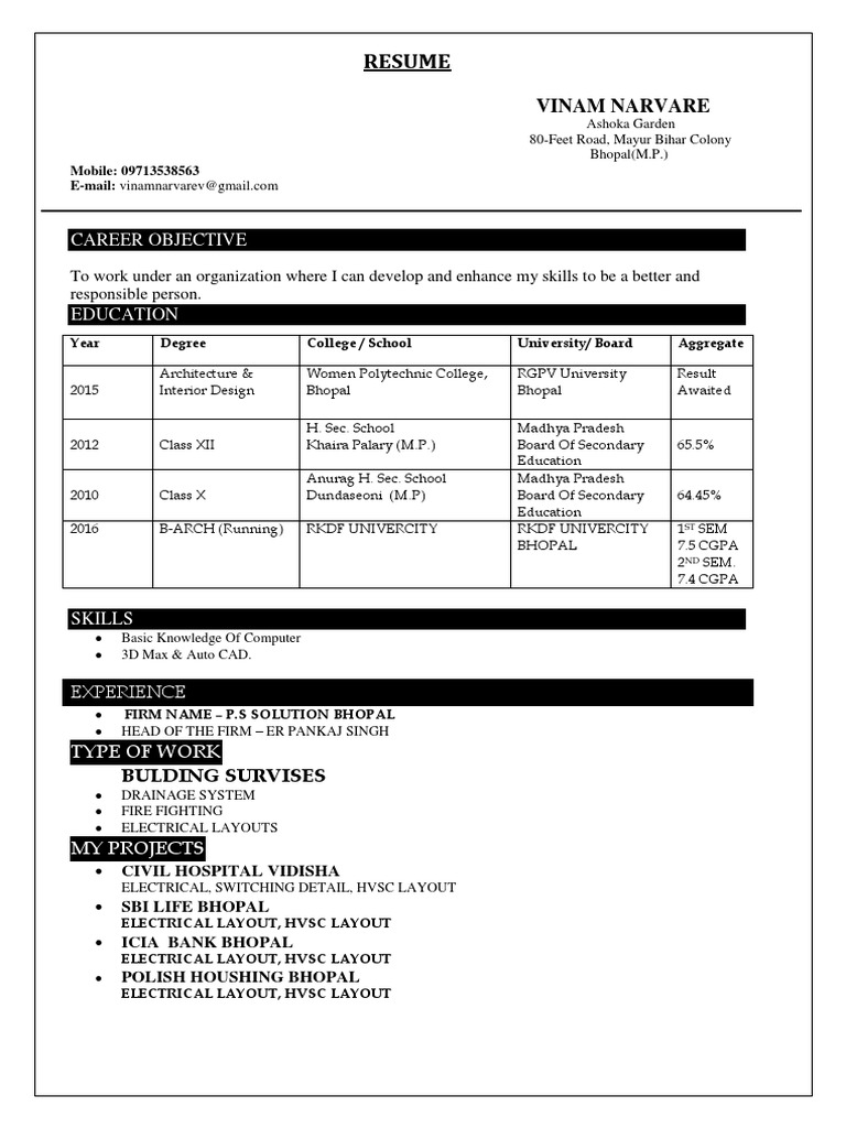 Vinu New Resume-1 | PDF | Learning | Cognition
