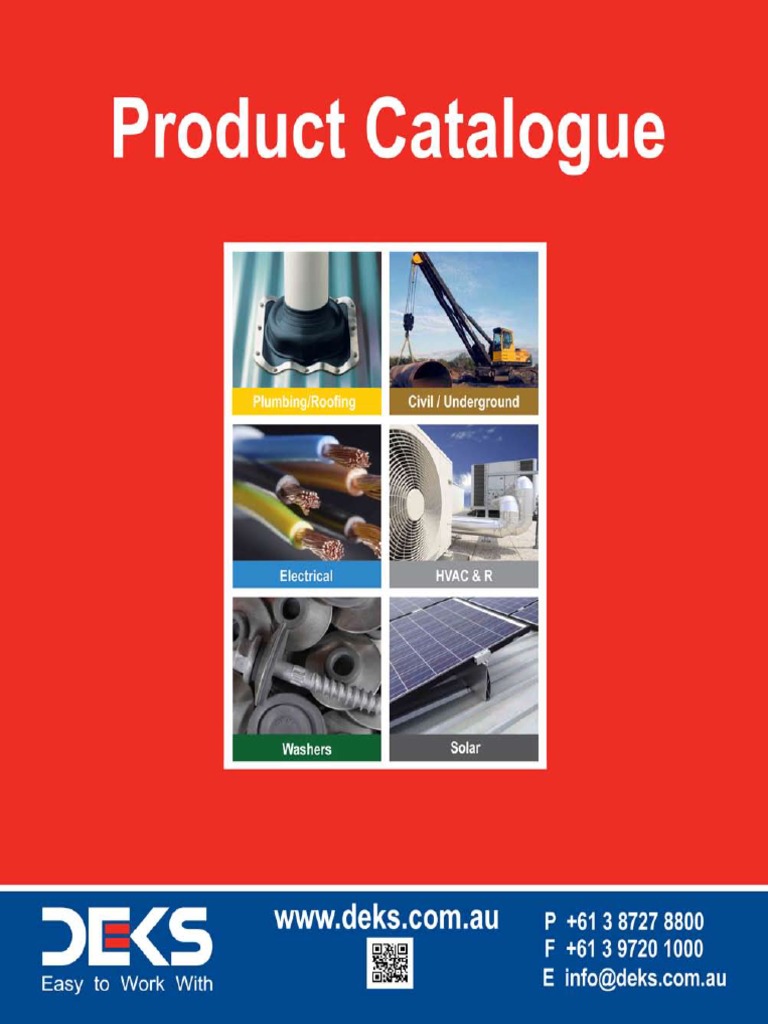 2016 DEKS Product Catalogue Small | PDF | Plumbing | Pipe (Fluid ...