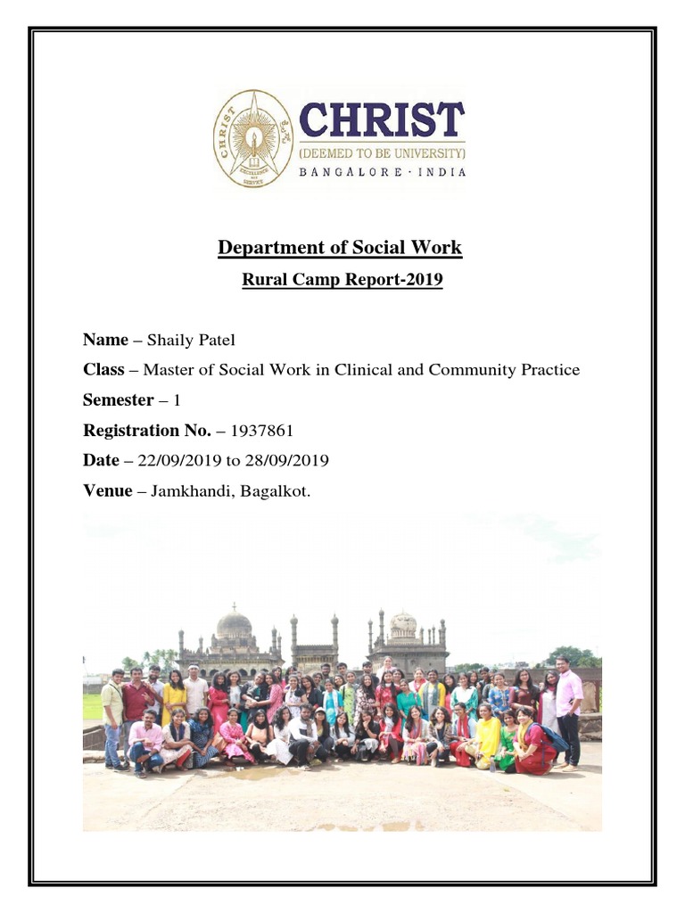 Consolidated Rural Camp Report | PDF | Social Work | Team Building