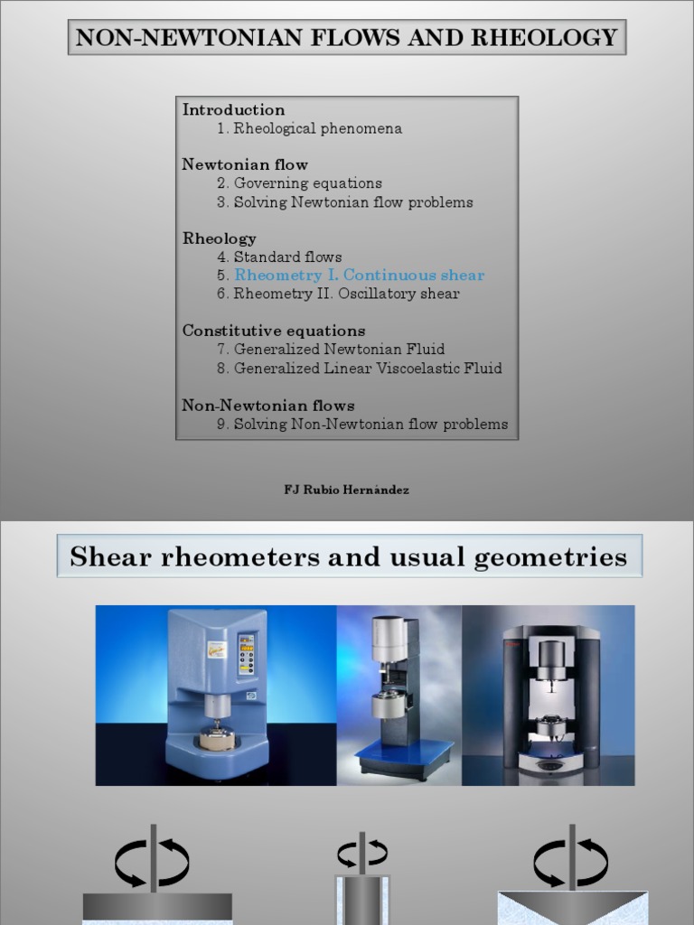 Non-Newtonian Flows and Rheology | PDF | Shear Stress | Fluid Dynamics
