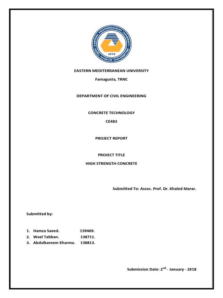 HSC Report | Download Free PDF | Strength Of Materials | Concrete