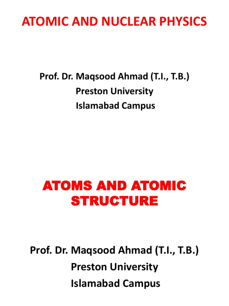 Atomic Structure and Quantum Mechanics | PDF | Atomic Orbital | Gases