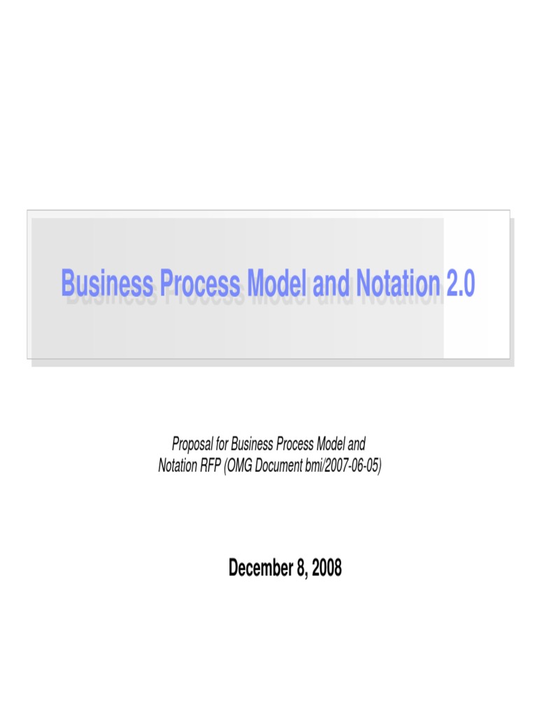 Business Process Model and Notation 2.0 | PDF | Software Engineering ...