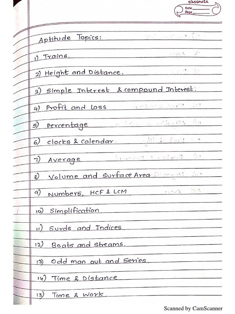 Aptitude Formulas | PDF