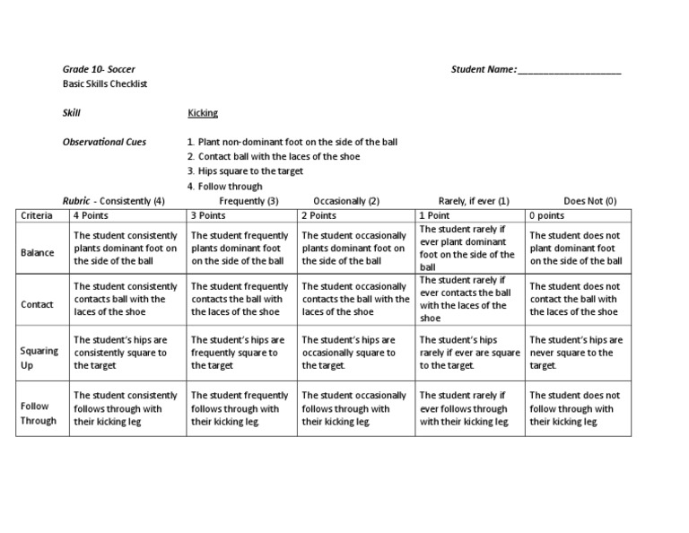 Soccer Skill Testing | PDF | Ball Games | Sports