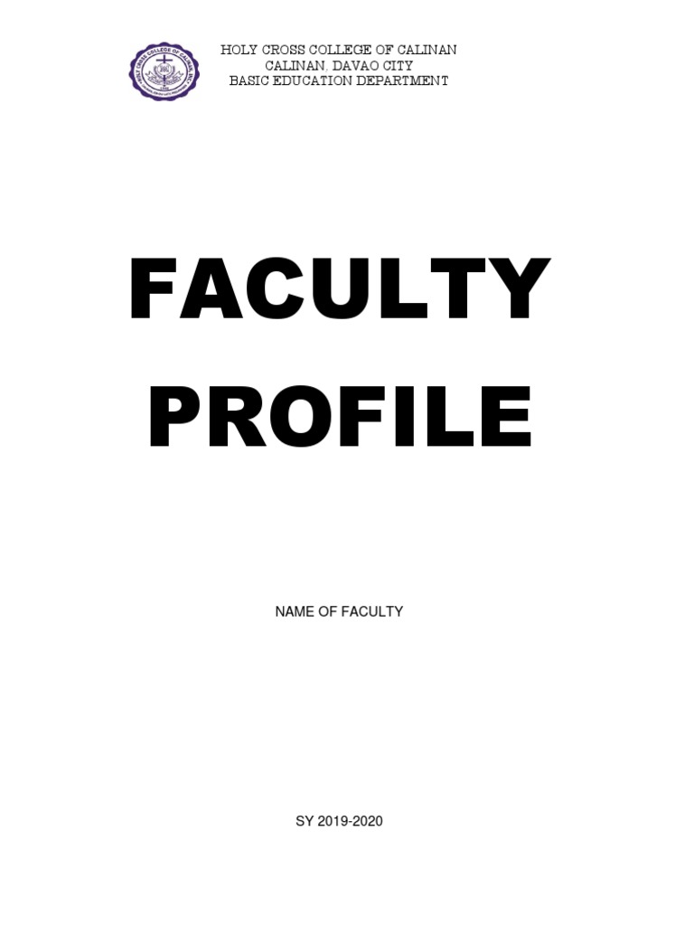 Faculty (Bed) Profile 2019 | PDF | Academic Degree | Behavior Modification