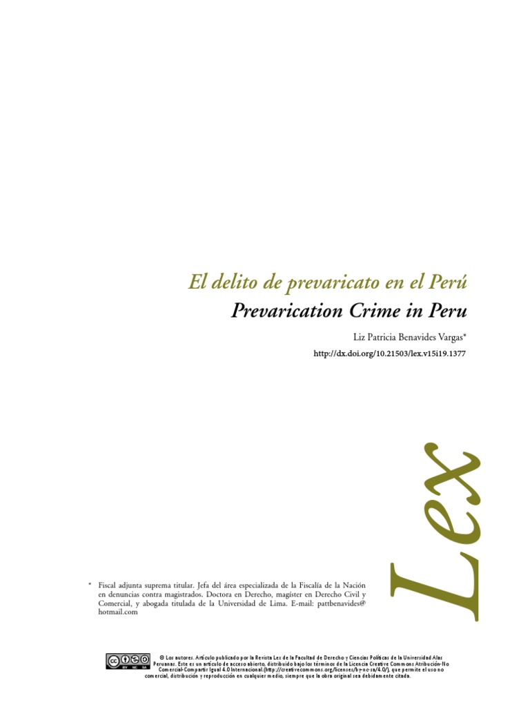 Prevaricato PDF | PDF | Derecho penal | Principios éticos