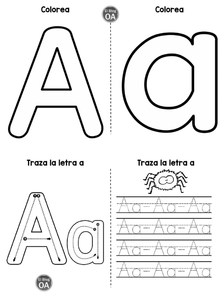 Actividades para aprender la letra A | PDF