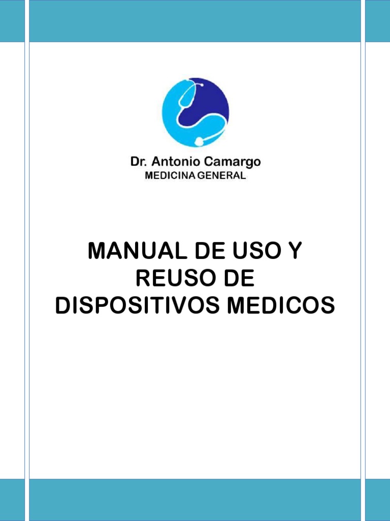 Manual de Uso y Reuso de Dispositivos Medicos | PDF | Dispositivo médico | Esterilización ...