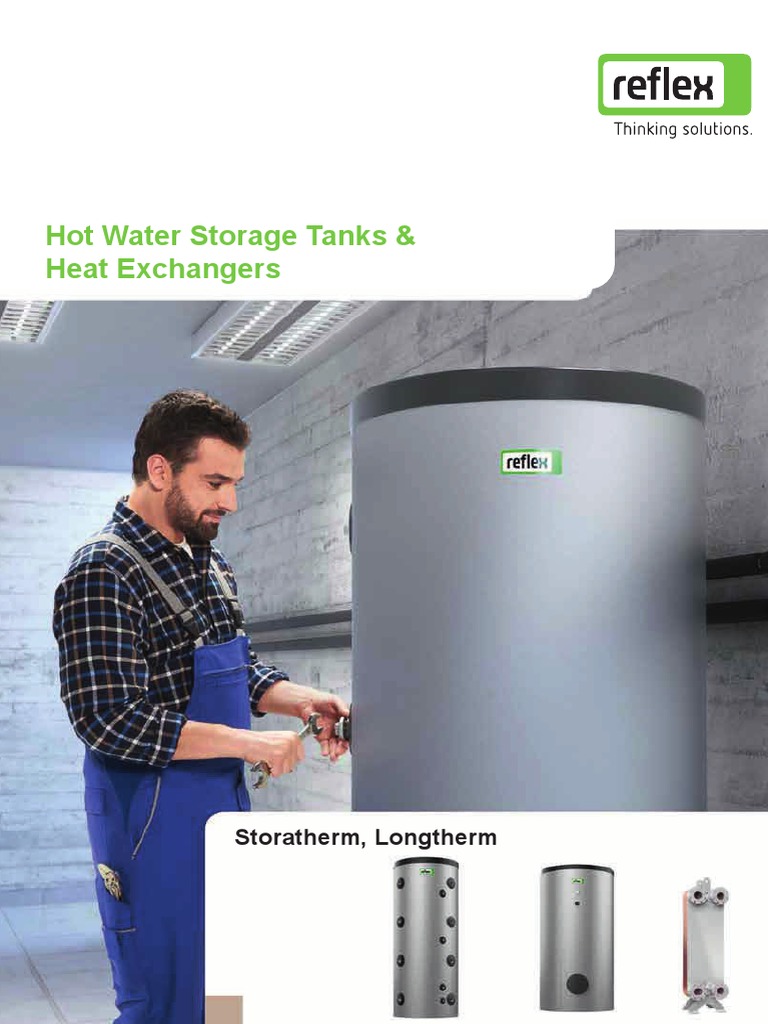 Reflex Hot Water Storage Solutions | PDF | Water Heating | Heat Exchanger