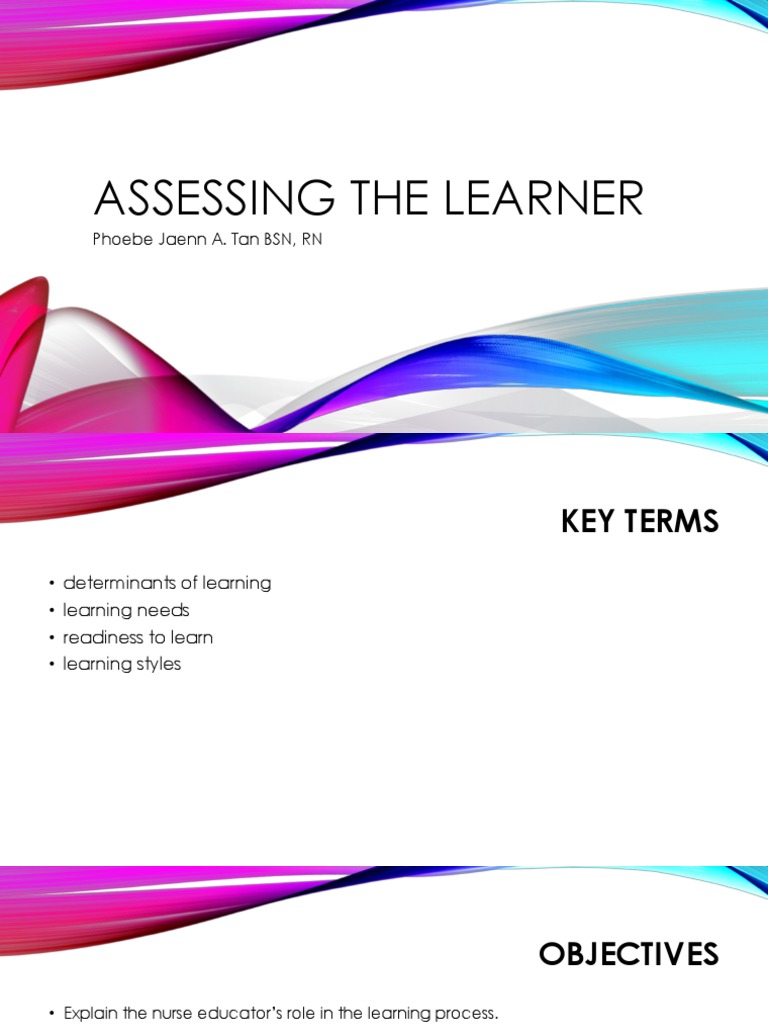 Assessing The Learner For Health Education | PDF | Learning Styles ...