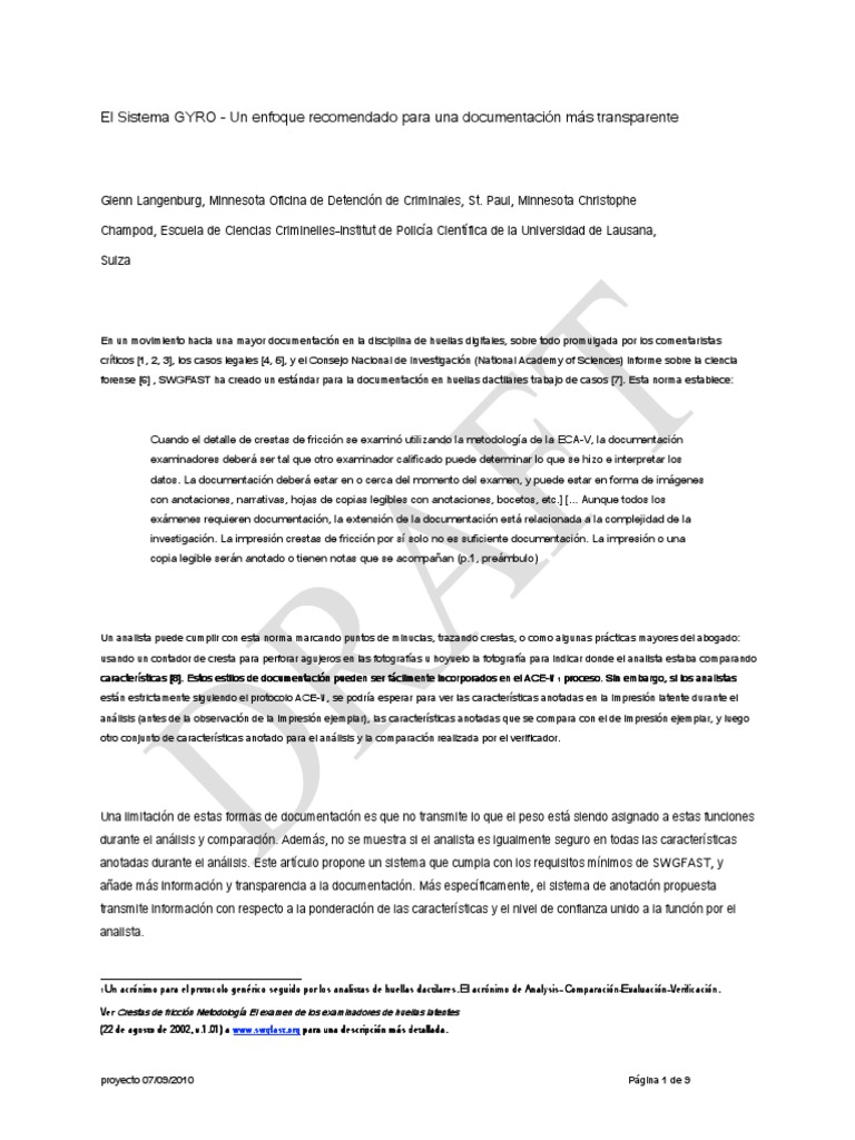 Metodo Gyro | PDF | Huella dactilar | Color