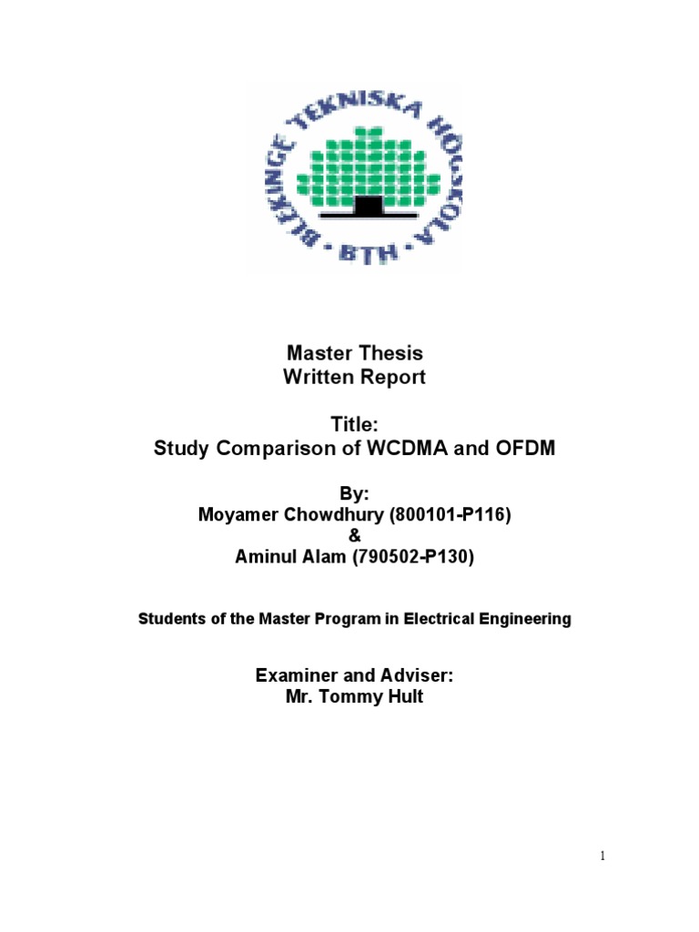 WCDMA vs OFDM: A Comparative Study | PDF