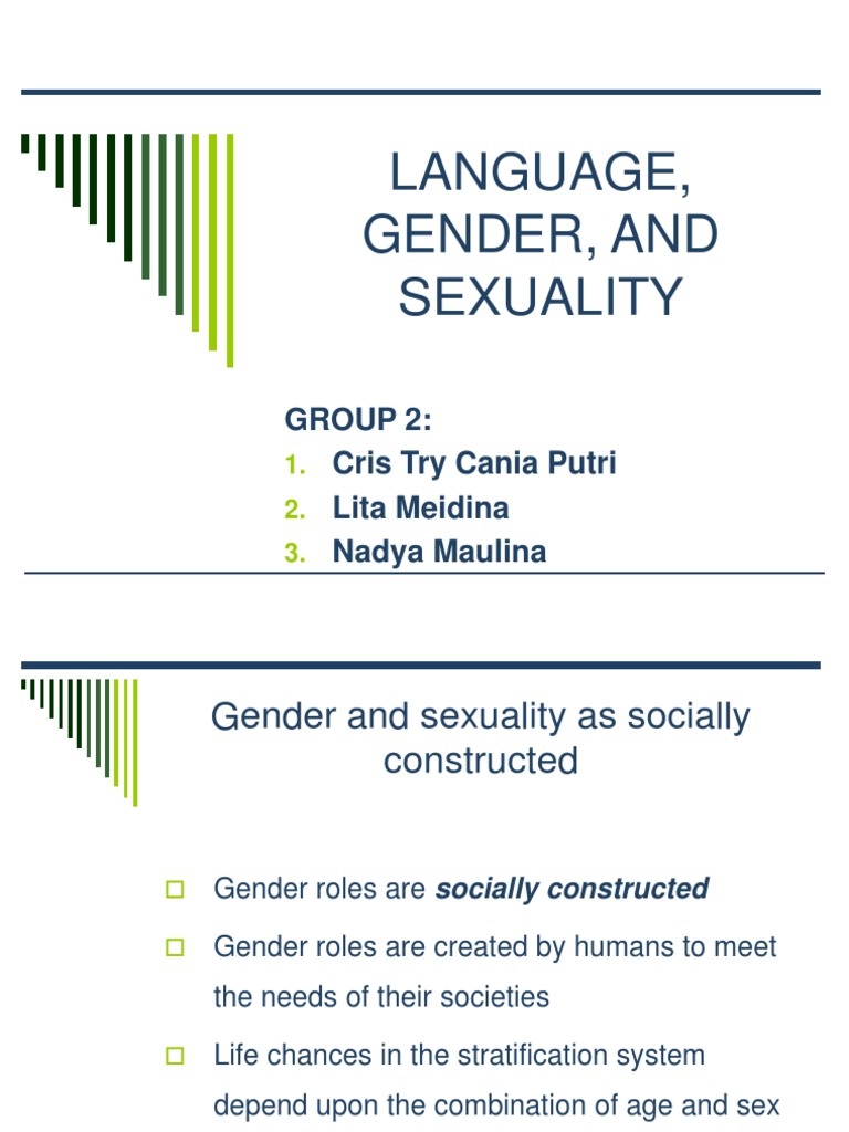 Language, Gender and Sexuality | PDF | Sexual Orientation | Gender