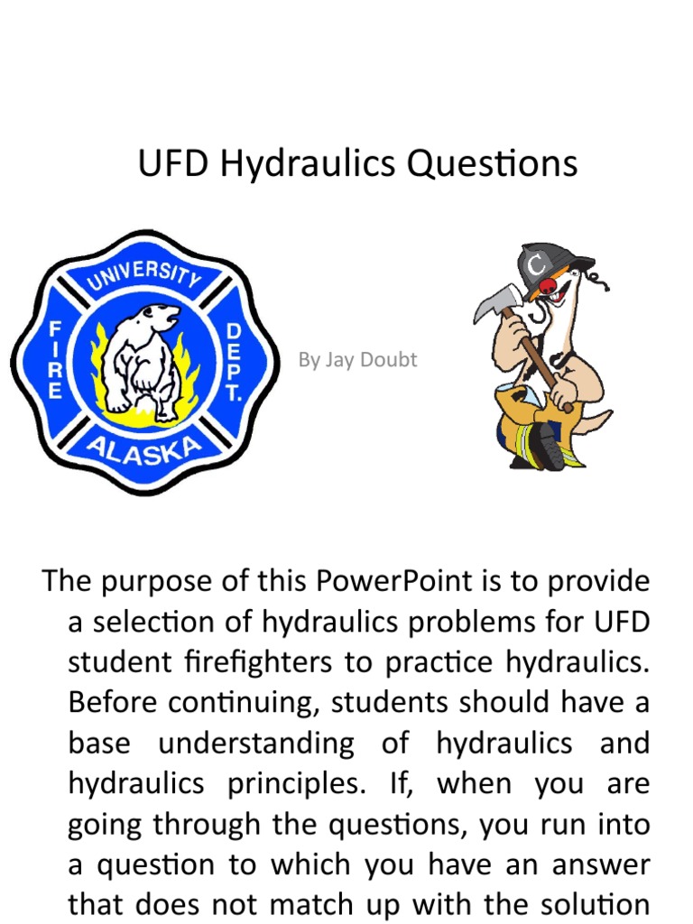 UFD Hydraulics Questions: by Jay Doubt | PDF | Gallon | Chemical ...