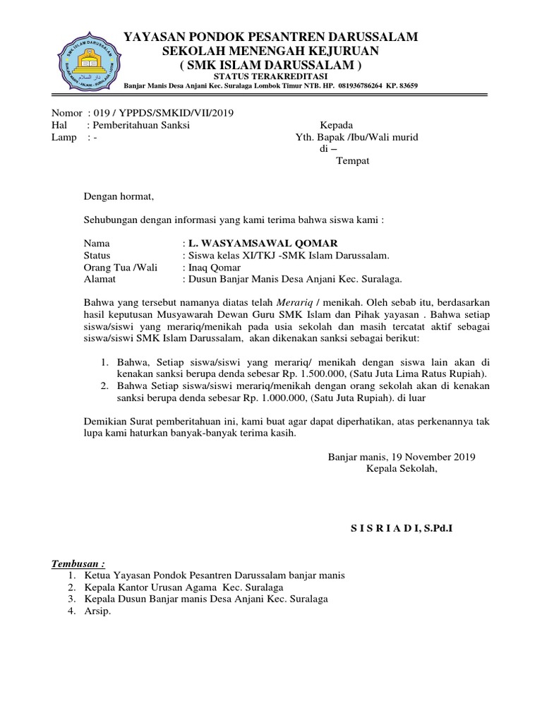 Surat Denda | PDF