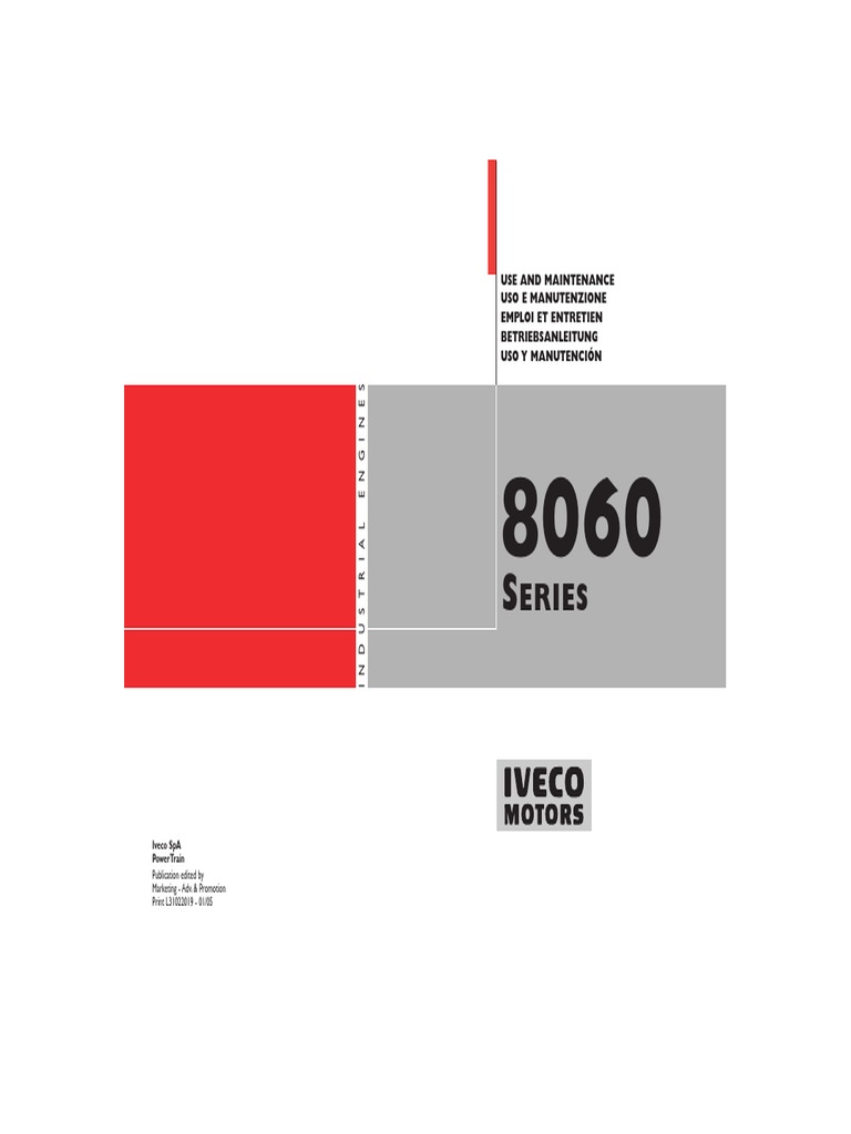Iveco 8065 Engine Use and Maintenance Guide | PDF | Engines | Diesel Engine