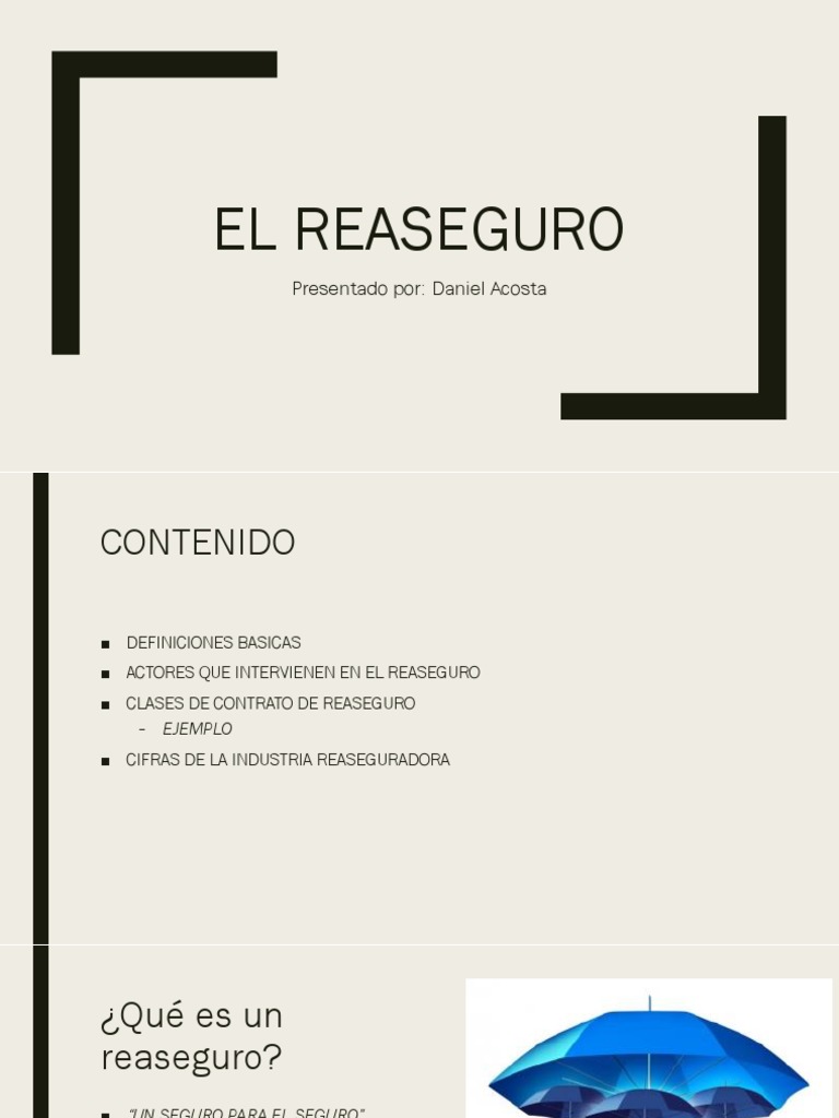 El Reaseguro | PDF | Reaseguro | Póliza de seguros