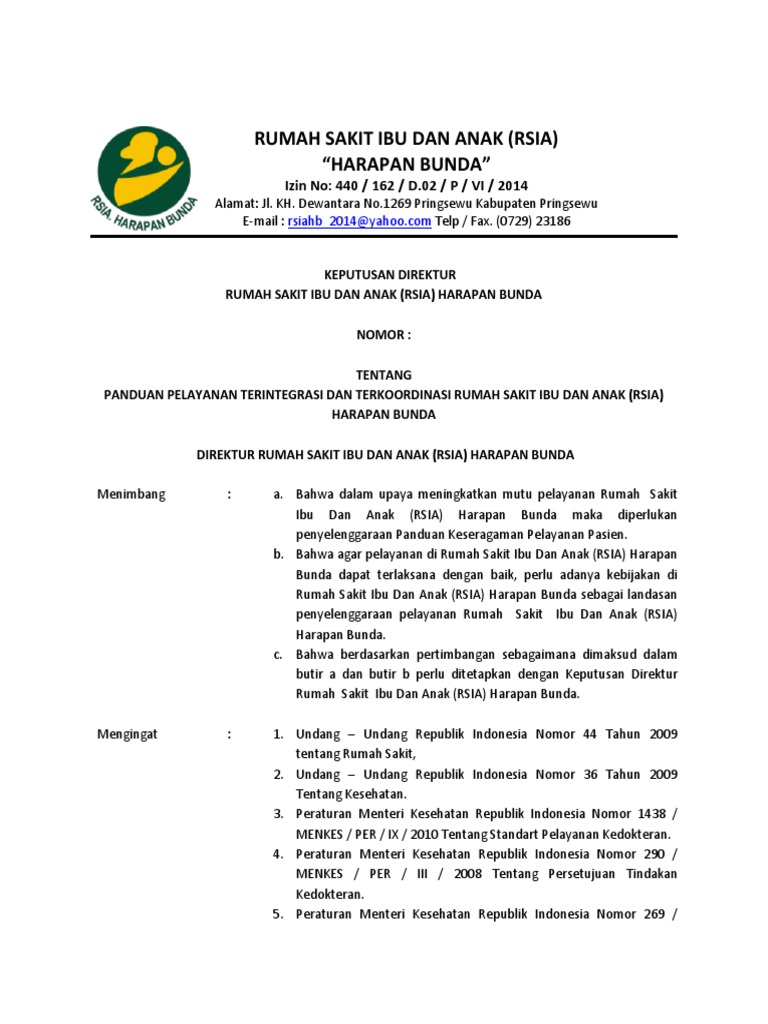 Rumah Sakit Ibu Dan Anak | PDF