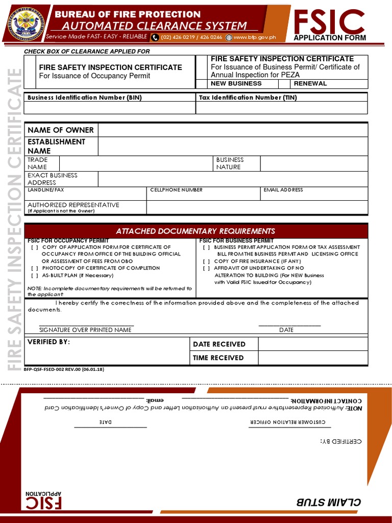 FSED 002 Application Form FSIC 07aug2018 | PDF | Identity Document ...