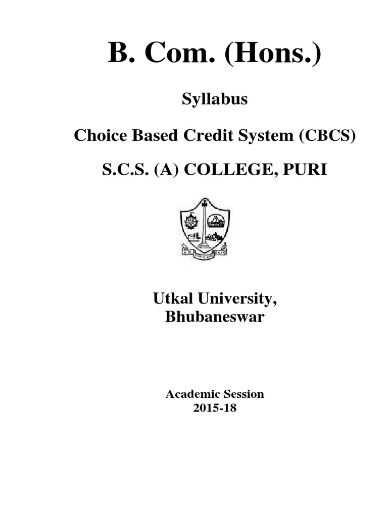 B.Com (Hons) Semester 1 Syllabus Overview | PDF | Monopoly | Perfect ...