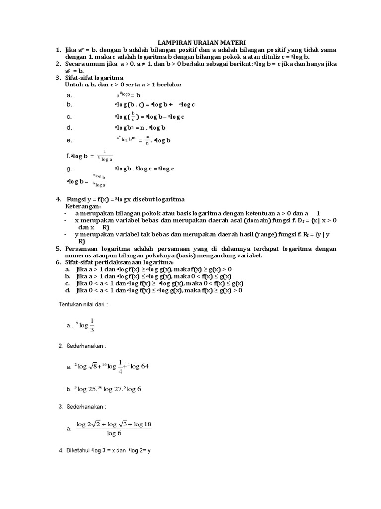 Lampiran Uraian Materi | PDF