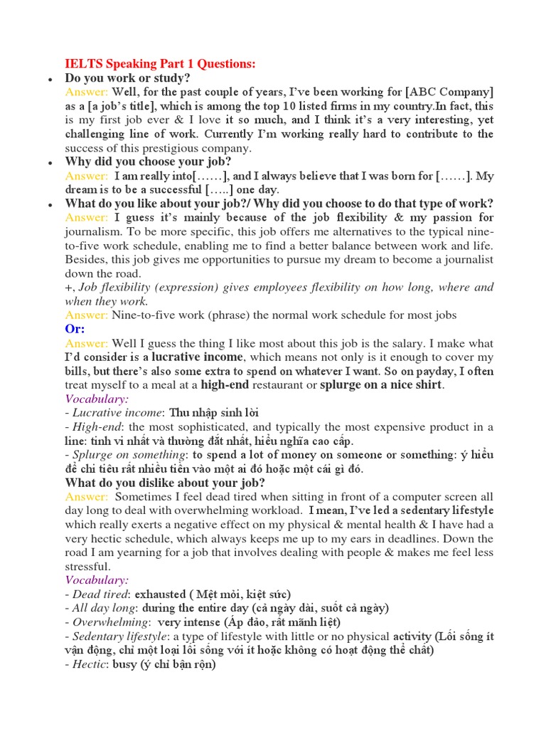 Preparing for an IELTS Speaking Interview: Common Questions, Sample ...