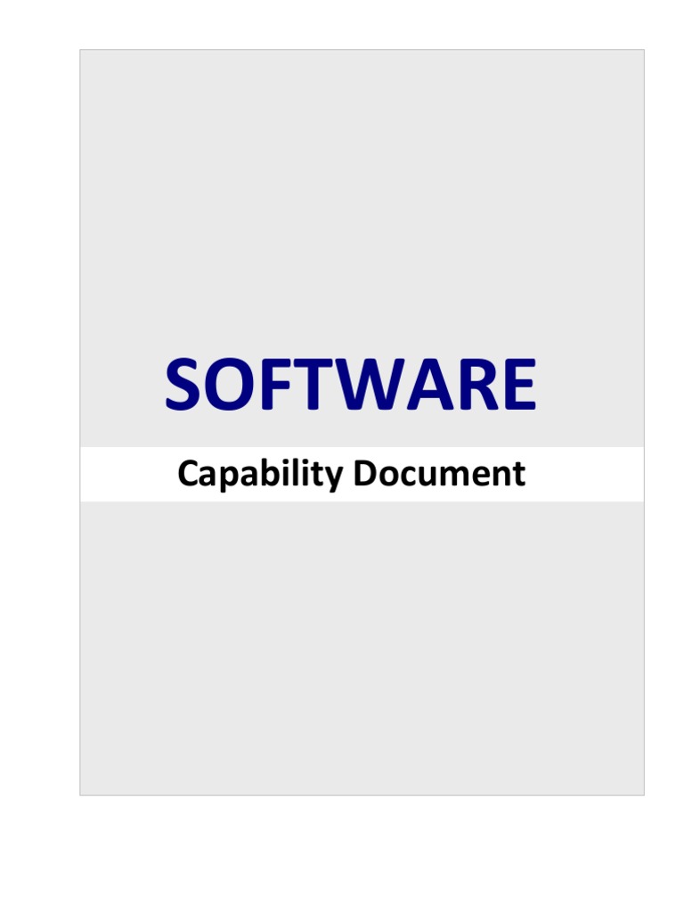 Software Capability | Download Free PDF | Unit Testing | Specification ...