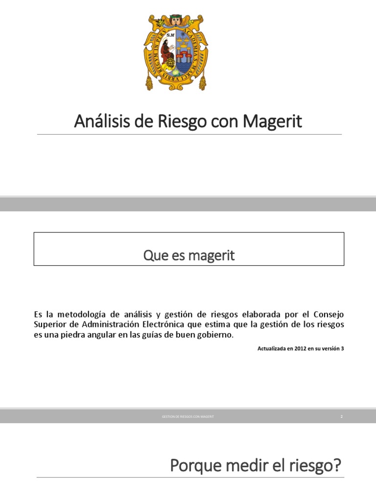 Análisis de Riesgo Con Magerit | PDF | Riesgo | La seguridad informática