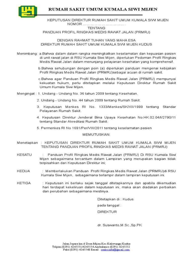 SK Pedoman PRMRJ | PDF | Pengembangan Diri | Sains & Matematika