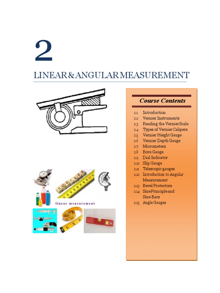 Linear & Angular Measurement: Course Contents | PDF | Angle | Tools