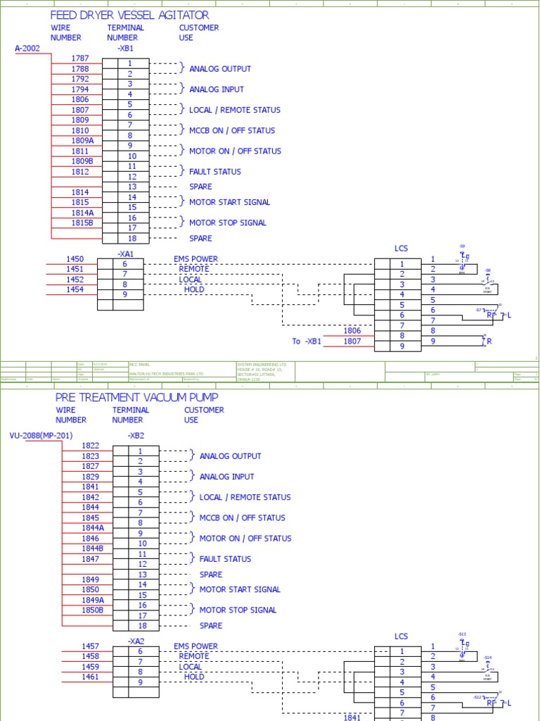 Terminal Drawing For - MCC Panel | PDF | Electronics | Electromagnetism