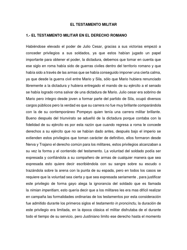 Testamento Militar: ¿Qué Es Y Cómo Funciona En El Ámbito Jurídico? – ELDJ