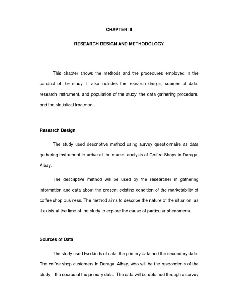 Chapter 3 | PDF | Survey Methodology | Data