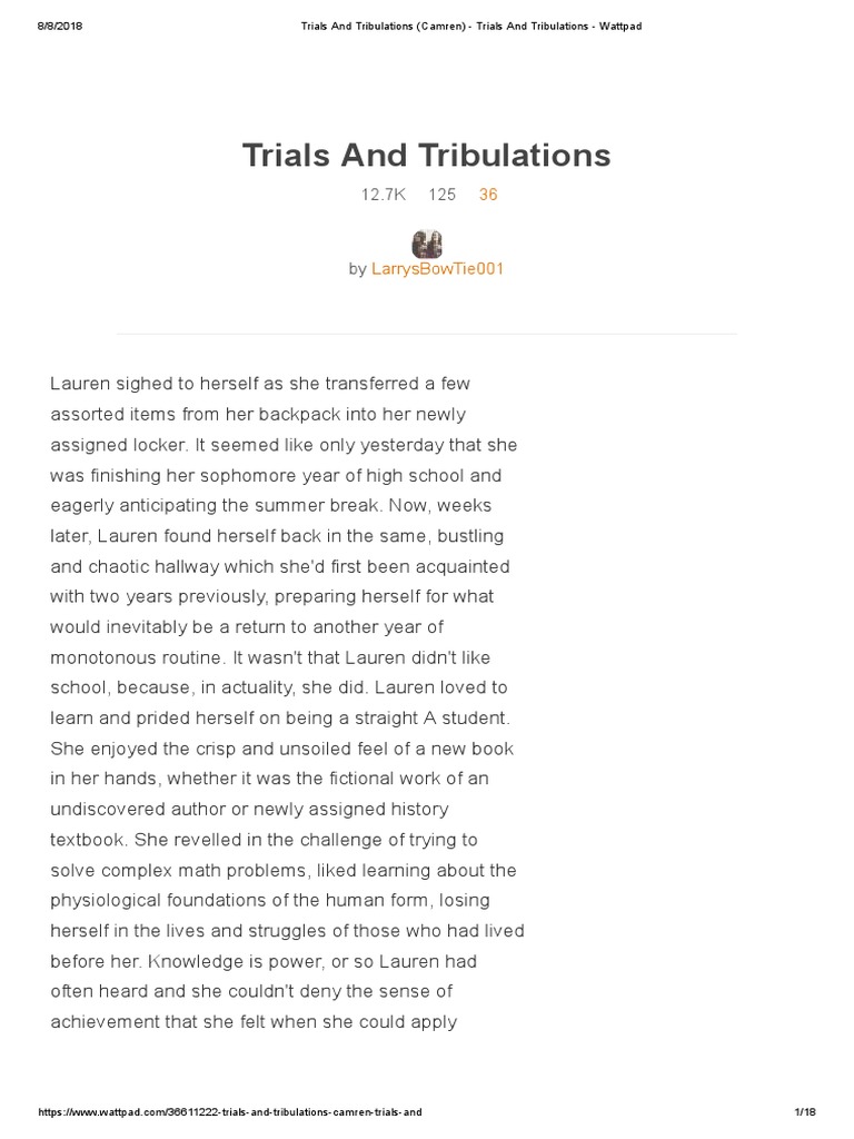 Trial and Tribulation