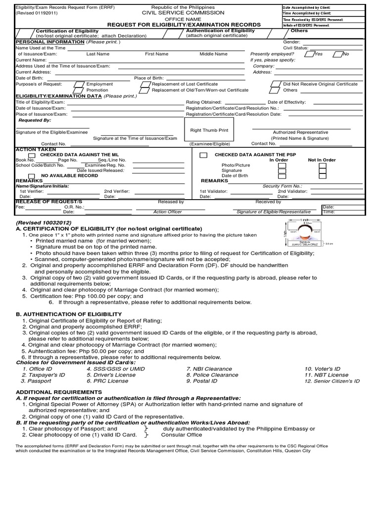 ERRF | PDF | Signature | Identity Document